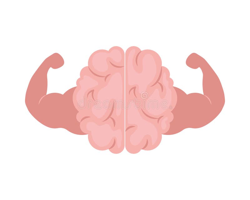Strong Mind Brain stock illustration. Illustration of power - 365469077