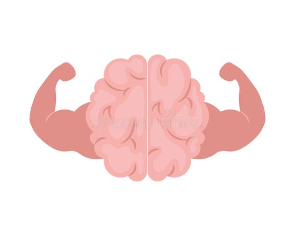 Strong Mind Brain stock illustration. Illustration of power - 365469077