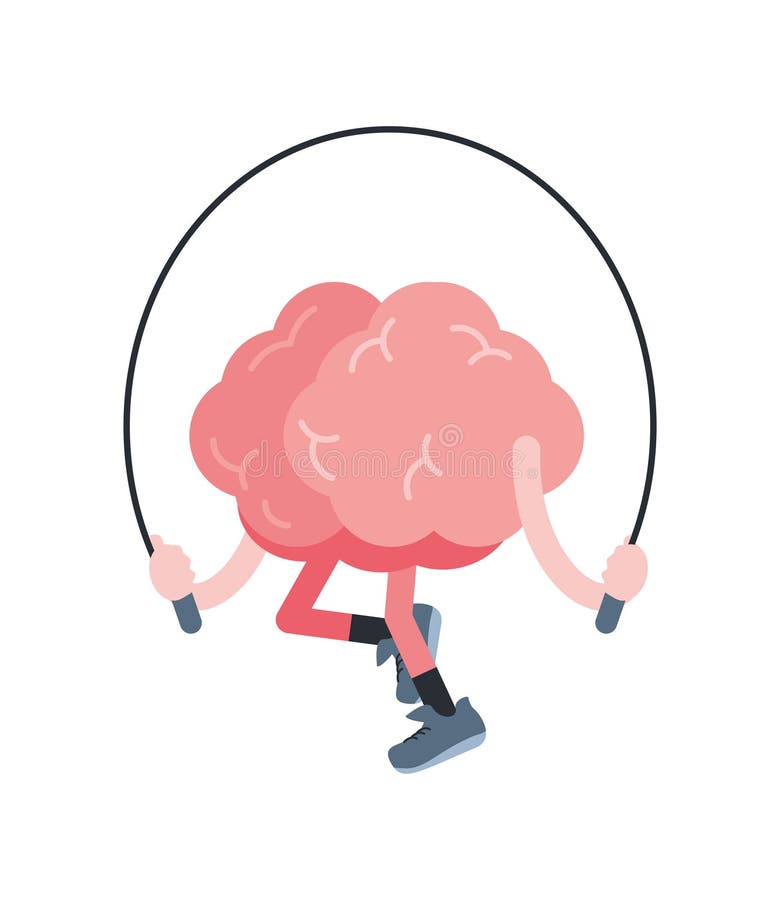 Strong Mind Cardio stock vector. Illustration of genius - 367183936