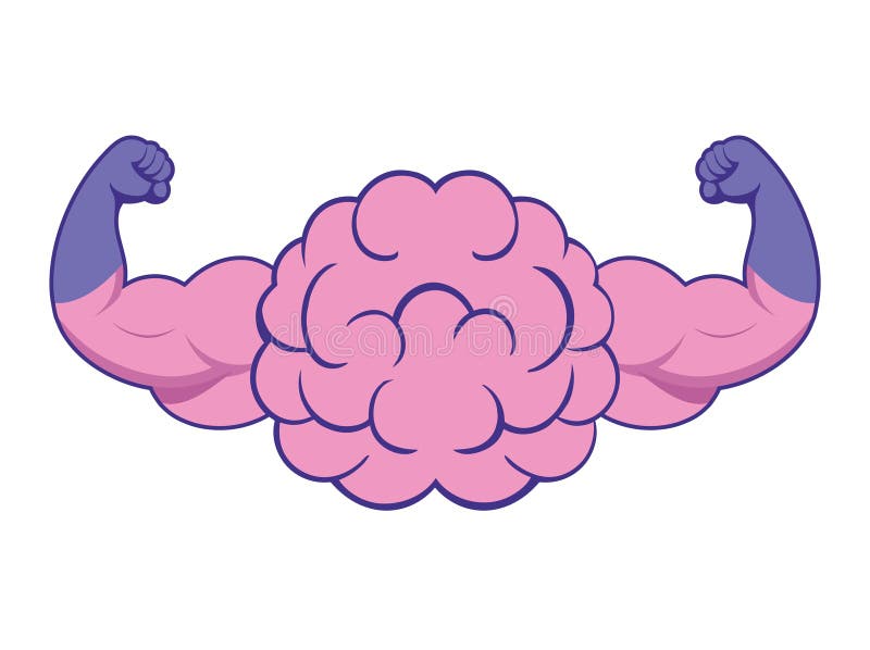 Strong Mind Focus stock vector. Illustration of brain - 367438442