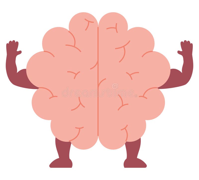 Strong Mind Muscles stock vector. Illustration of mind - 367440407
