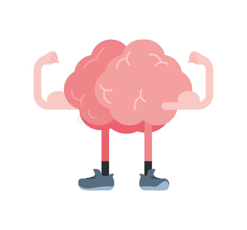 Strong Mind Muscles stock vector. Illustration of health - 367183787