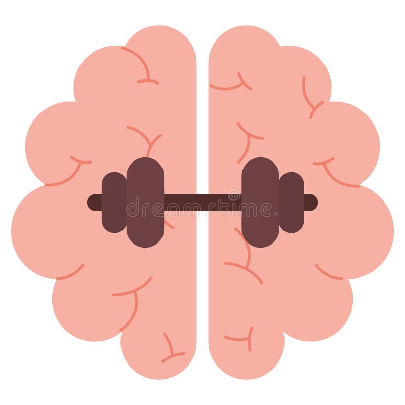 Strong Mind Power stock illustration. Illustration of thinking - 369277721