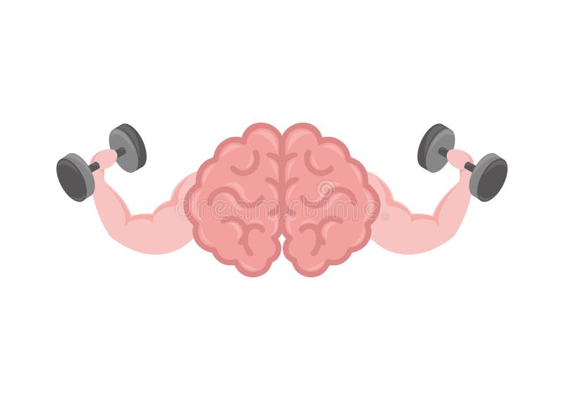 Strong mind power stock vector. Illustration of mental - 370009767