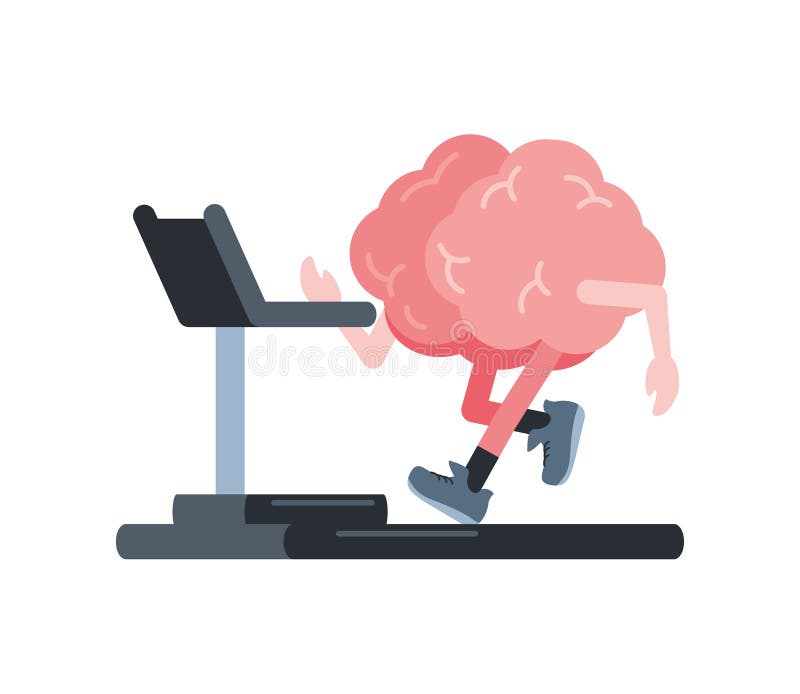 Strong Mind Running stock vector. Illustration of design - 367183747