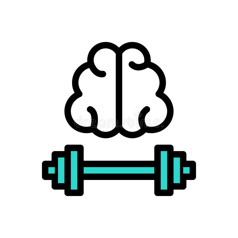 Strong mind stock vector. Illustration of muscle, brain - 211037139