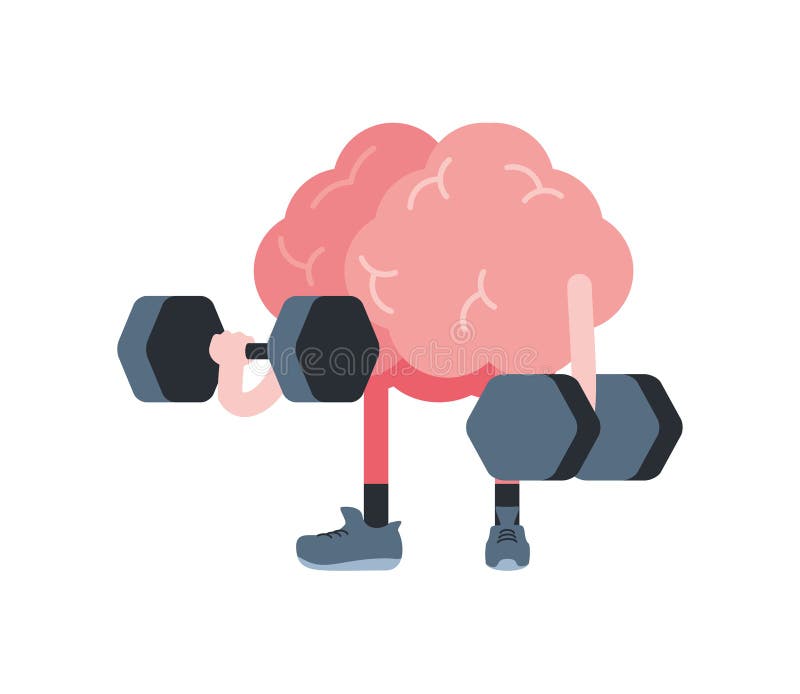 Strong Mind Workout stock illustration. Illustration of athletic ...