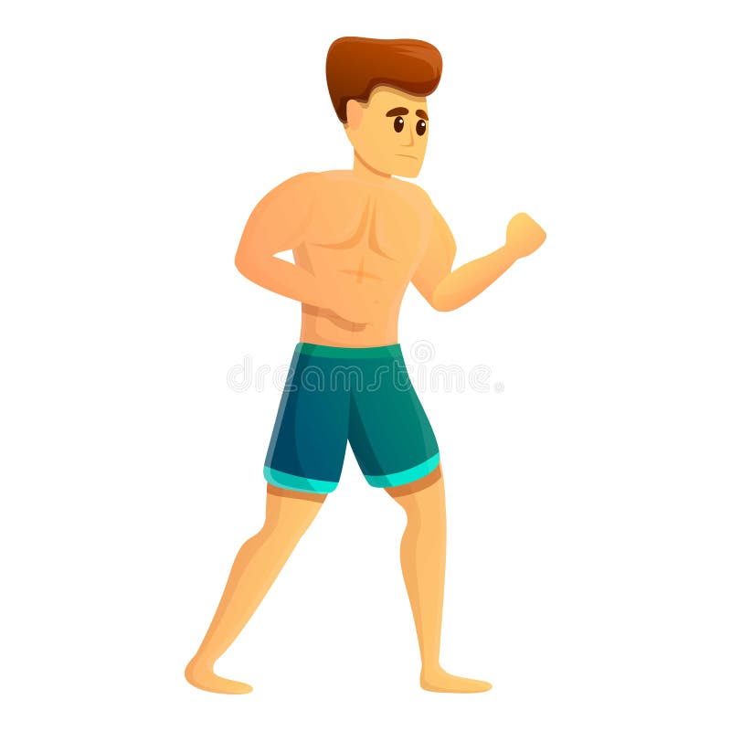 Muscle Kid Cartoon
