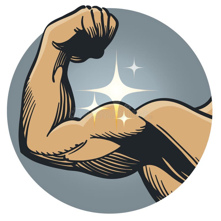Flex Muscle Drawing Stock Illustrations – 445 Flex Muscle Drawing Stock ...