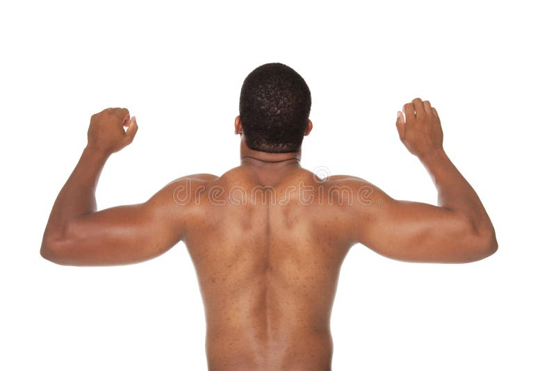 Strong muscular back stock photo. Image of american, handsome - 10383140
