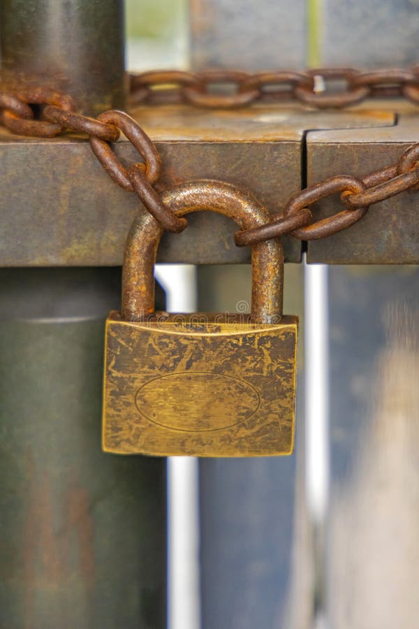 Strong Padlock Chain stock photo. Image of structure - 361179276