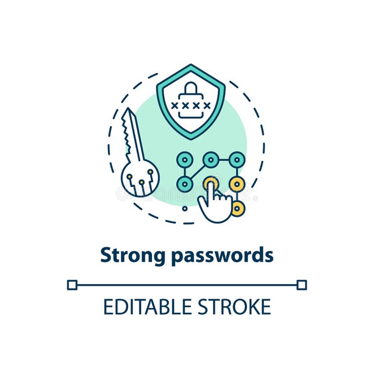 Strong Passwords Stock Illustrations – 292 Strong Passwords Stock ...