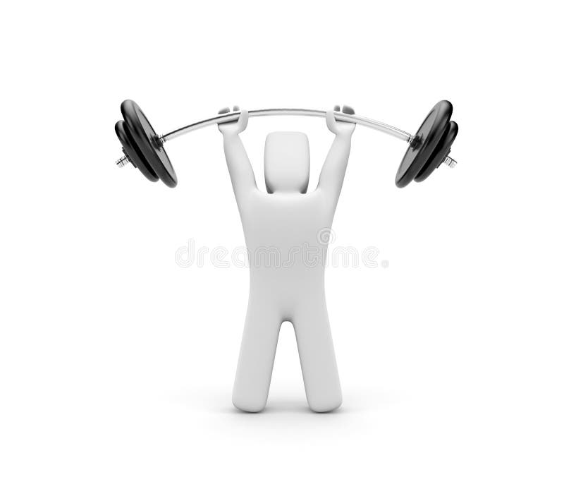 Strong person stock illustration. Illustration of athlete - 5770882