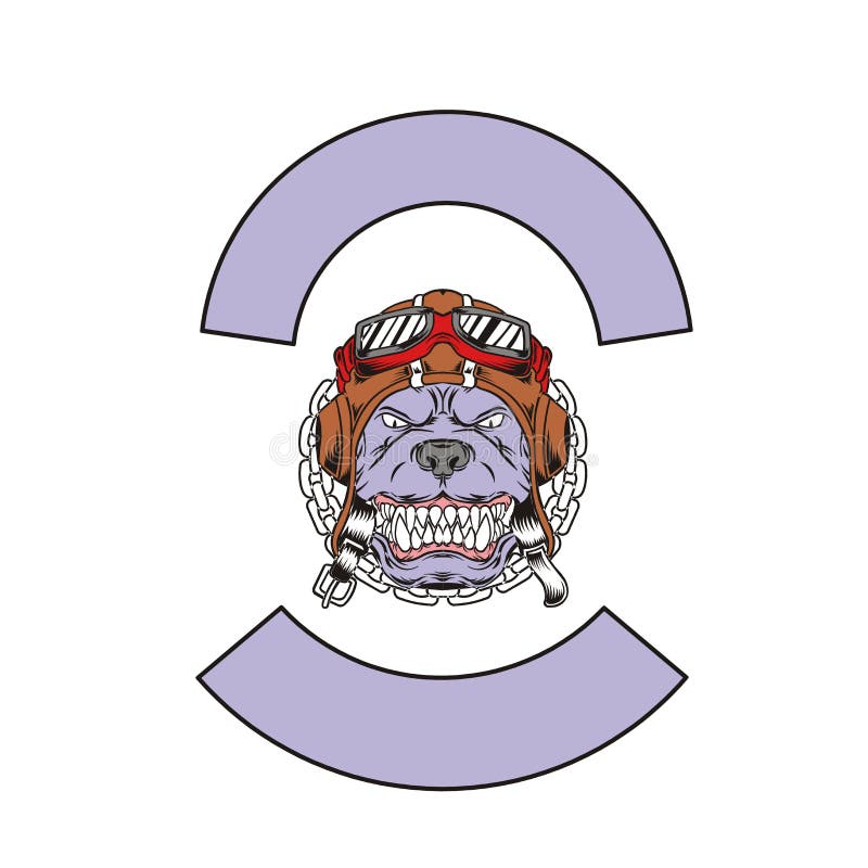 Strong Pit Bull Dog Head Logo Identity Stock Illustration ...