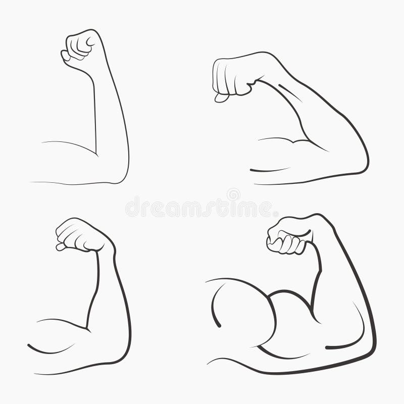 Strong power, muscle stock vector. Illustration of bodybuilder - 96347736