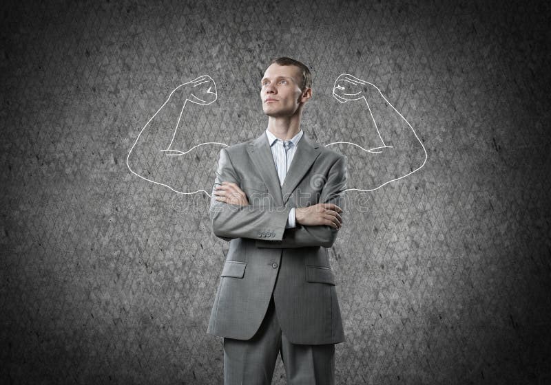 Strong and powerful stock image. Image of male, shirt - 62356471