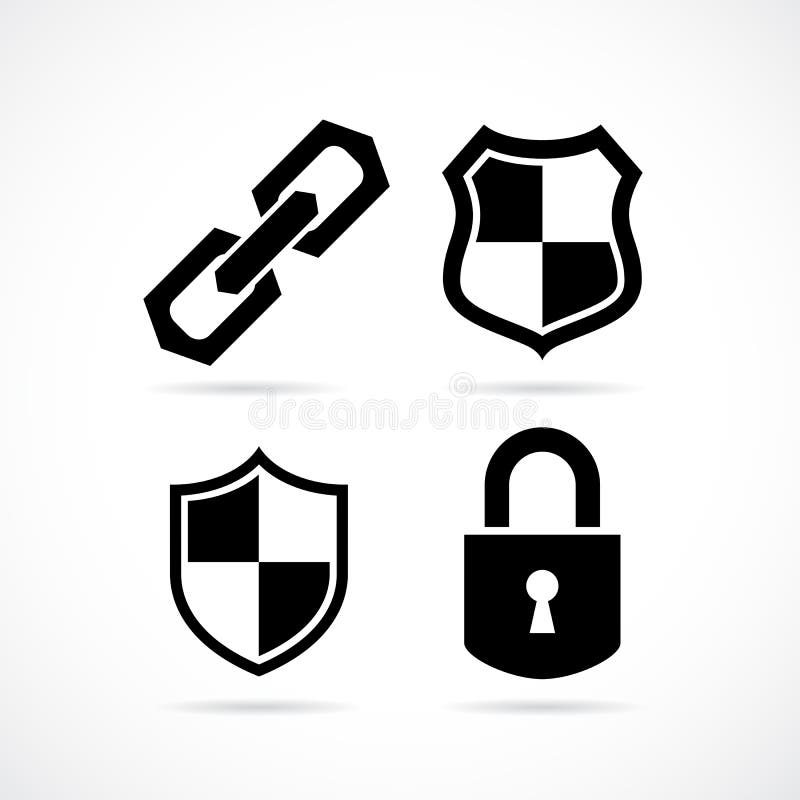Strong Protection Security Icon Stock Vector - Illustration of lock ...