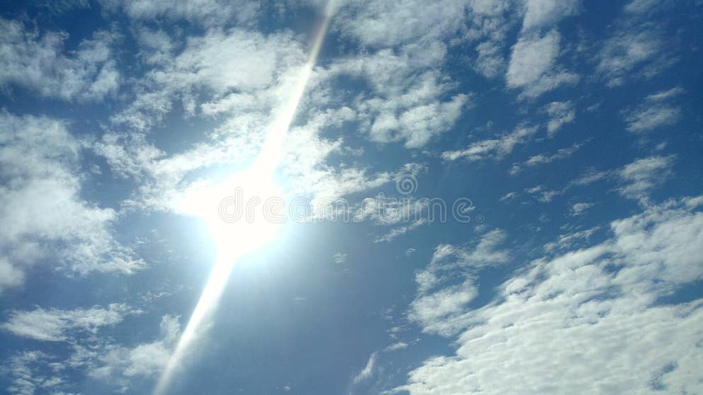 The Strong Rays of the Sun Break through the Clouds of Our Beautiful ...