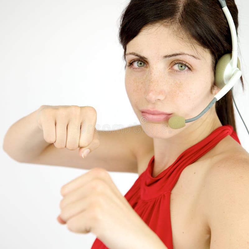 Angry strong woman boss stock photo. Image of female - 36441334