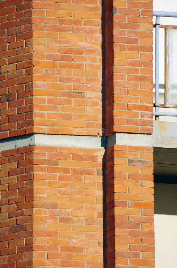 Brick Wall and Cement Mortar Stock Image - Image of building, material ...