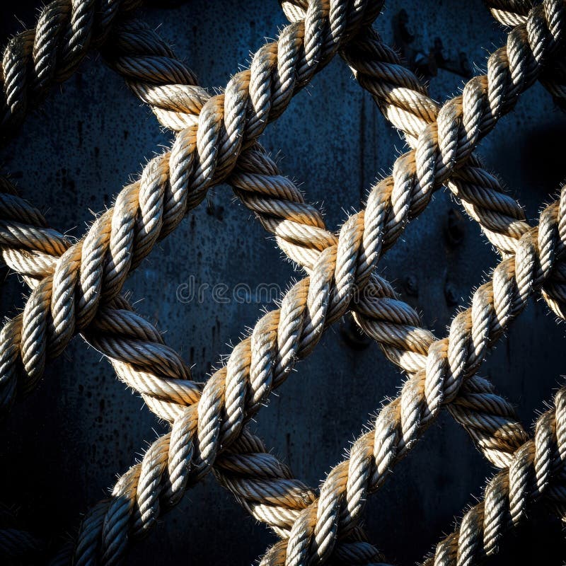 Strong Rope Displayed on a Simple Surface Showcasing Its Durability and ...