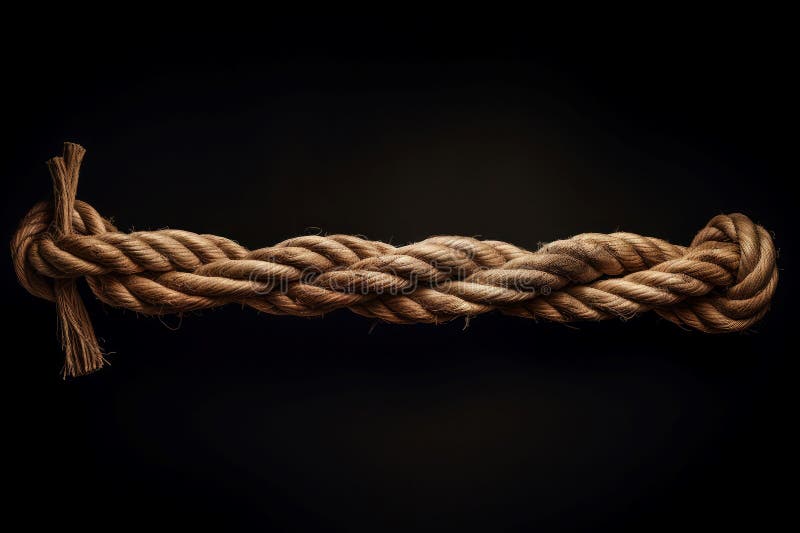 Strong Rope Line Frame. Generate Ai Stock Photo - Image of border, cord ...