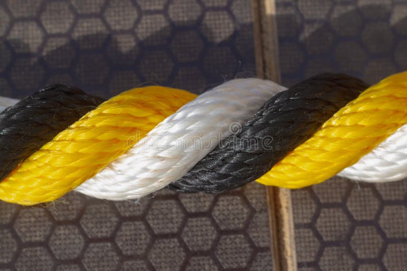 Strong Rope, Rope of Their Black, White, Yellow Color Stock Image ...
