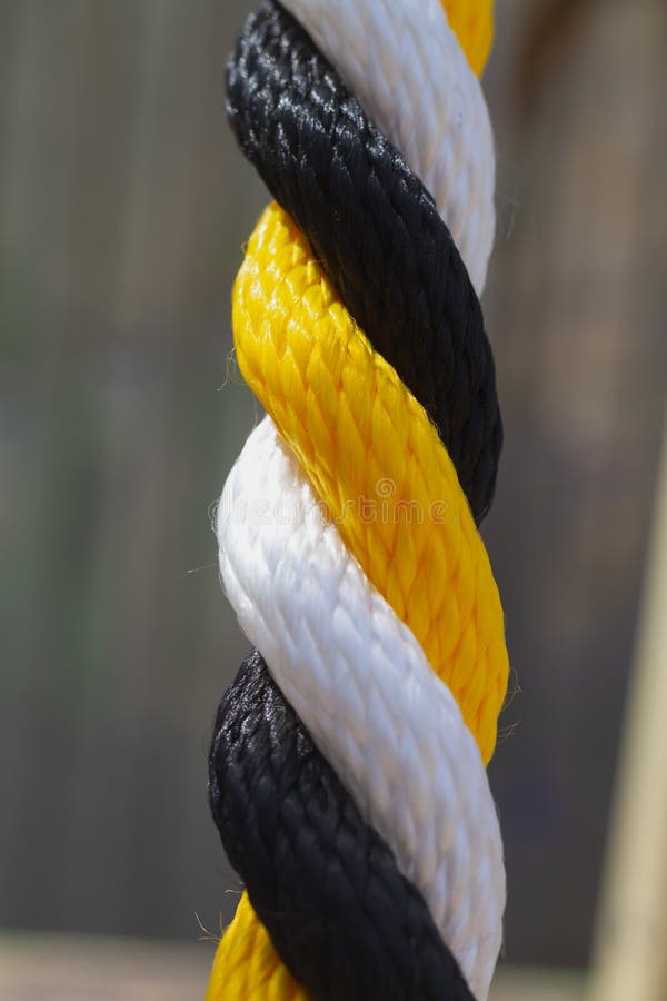 Strong Rope, Rope of Their Black, White, Yellow Color Stock Image ...