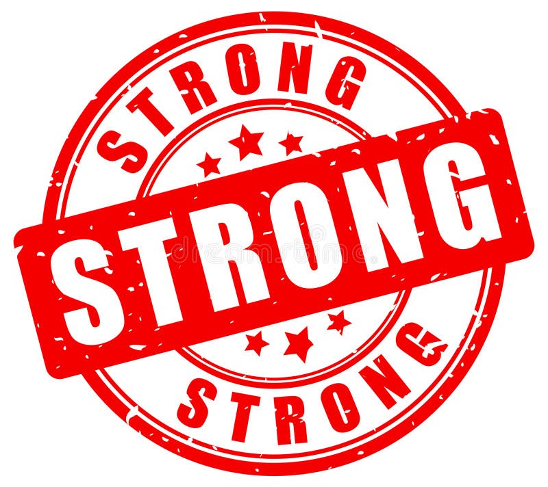 Strong rubber stamp stock vector. Illustration of strong - 307576663