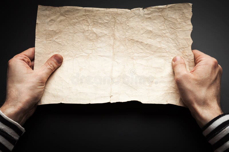 Strong Sailor Hands Hold Empty Old Map Stock Photos - Free & Royalty ...