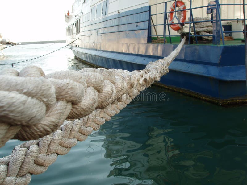 Strong sea rope stock image. Image of rope, circle, long - 6935653