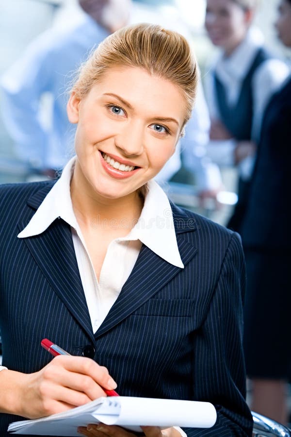 Executive secretary stock photo. Image of attractive, attitude - 3885296