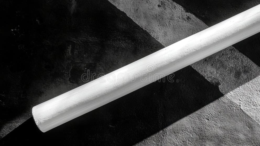 Strong and Serene the White Cane and Its Bold Shadow Create a ...