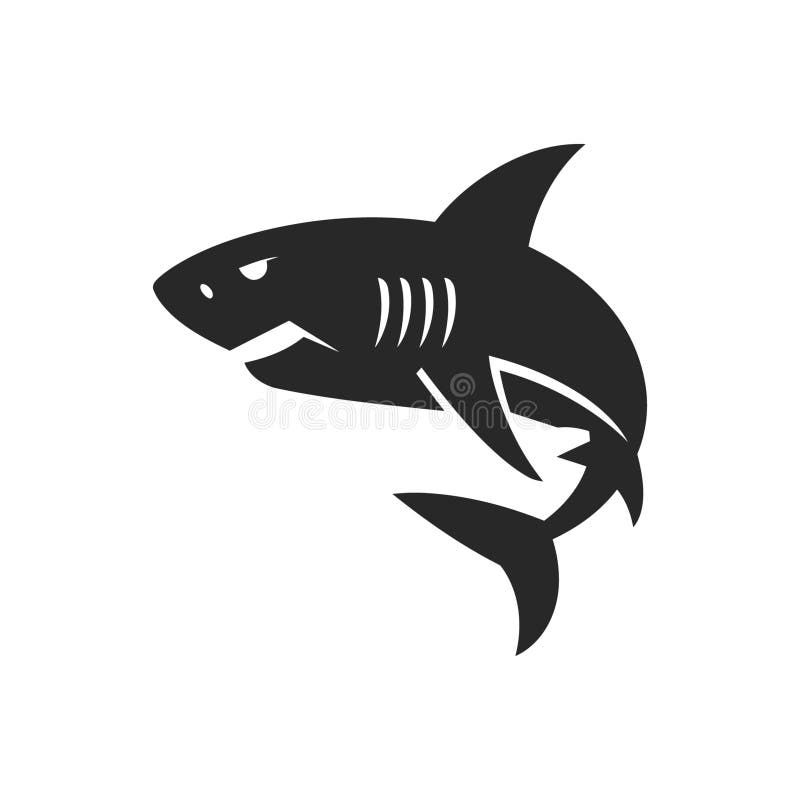Strong Shark Icon stock vector. Illustration of icon - 361759630