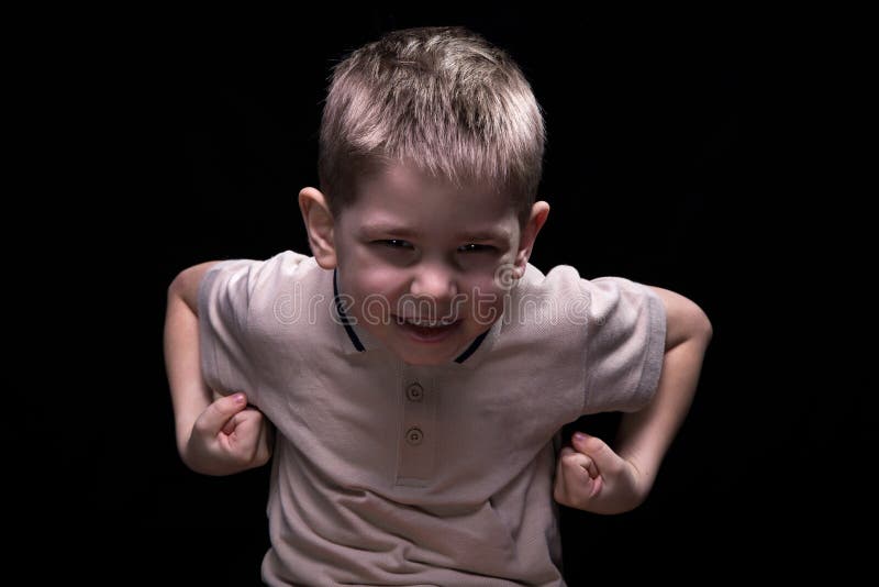 Strong smiling little boy stock image. Image of strong - 68690593