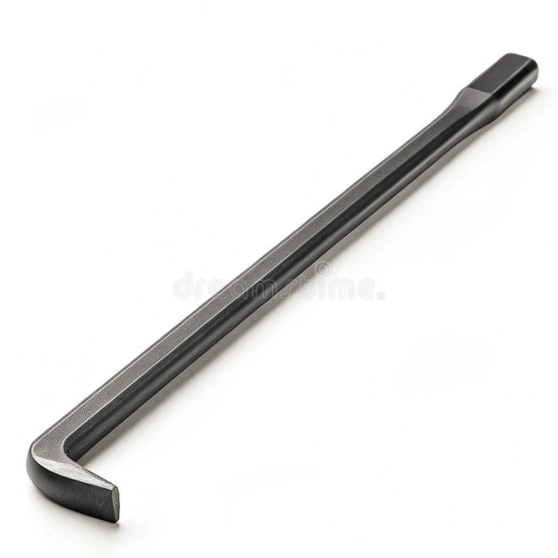Strong Steel Pry Bar for Heavy Objects Stock Illustration ...