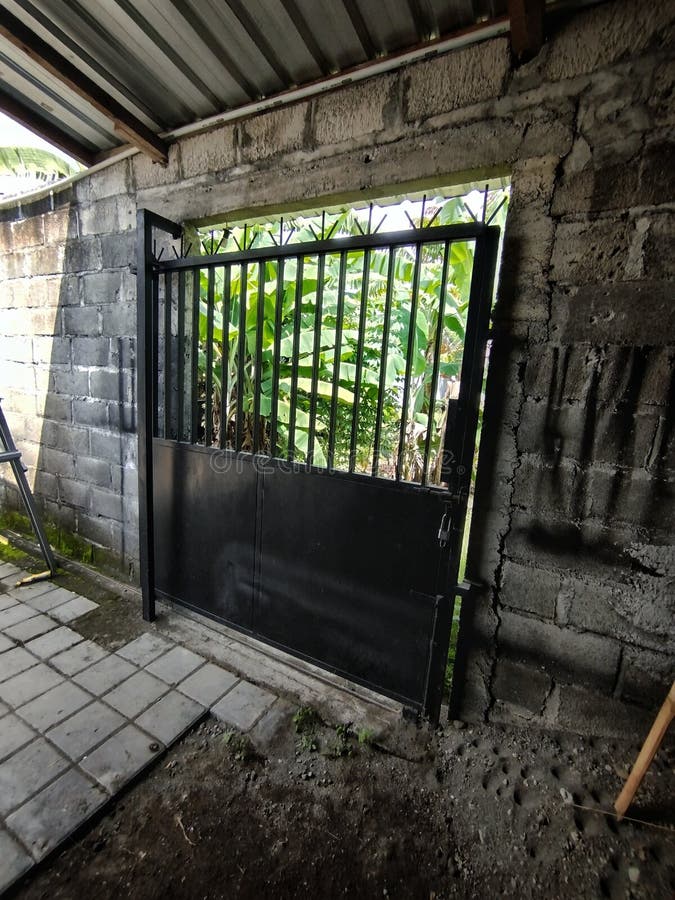 Strong, Sturdy and Durable Barbed Iron Fence Stock Image - Image of ...