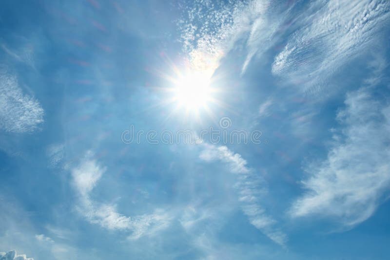 Strong sun and skies stock photo. Image of descriptive - 54291998