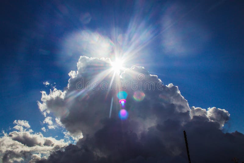 Strong sun and skies stock photo. Image of scenery, bright - 83908054