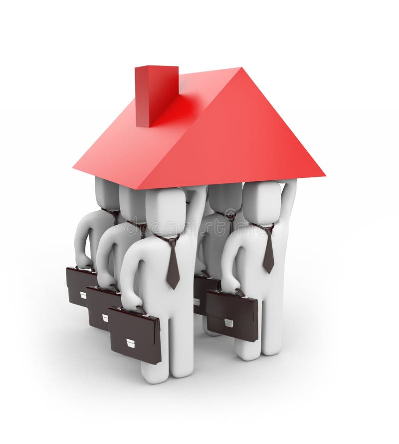 Strong Team stock illustration. Illustration of company - 13509719