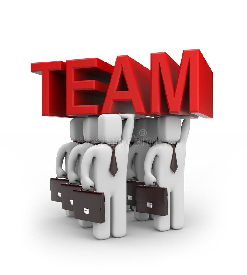Strong Team stock illustration. Illustration of company - 13509719