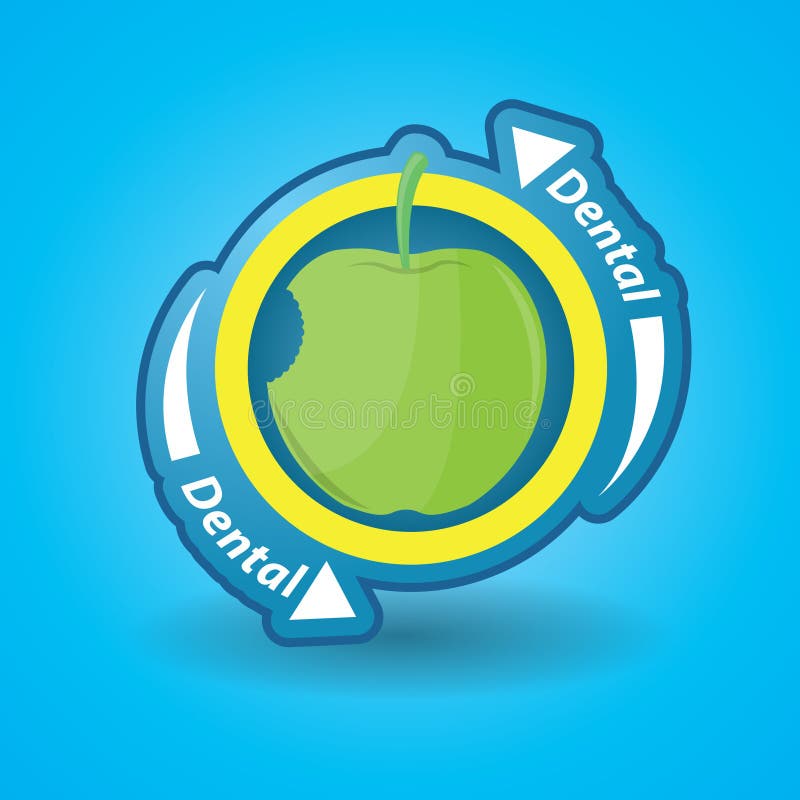 Strong Teeth Concept Label. Vector Illustration Decorative Design Stock ...