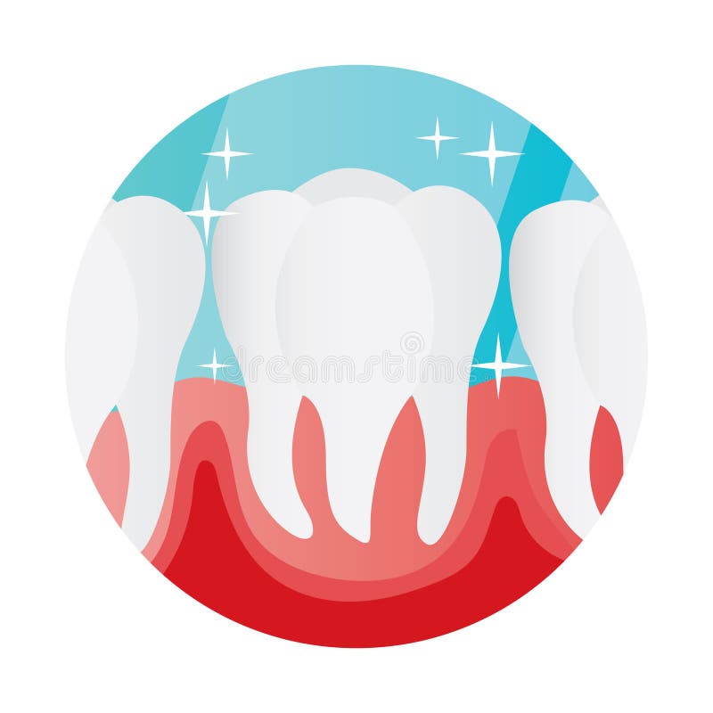 Strong Teeth. Vector Illustration Decorative Design Stock Vector ...