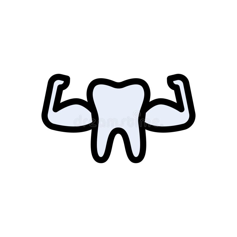 Strong teeth stock vector. Illustration of dentistry - 211317133