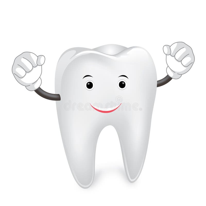 Strong tooth stock vector. Illustration of character - 65271940