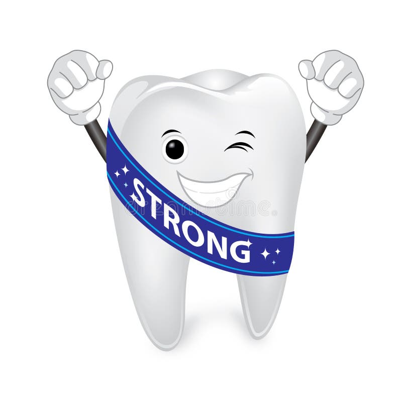 Strong tooth stock vector. Illustration of character - 65271940
