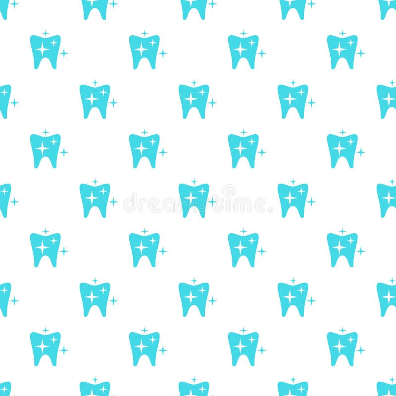 Strong Tooth Pattern Seamless Vector Stock Vector - Illustration of ...