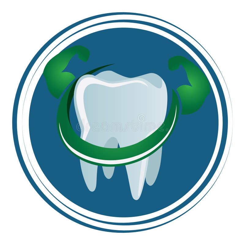 Strong Tooth. Vector Illustration Decorative Design Stock Vector ...