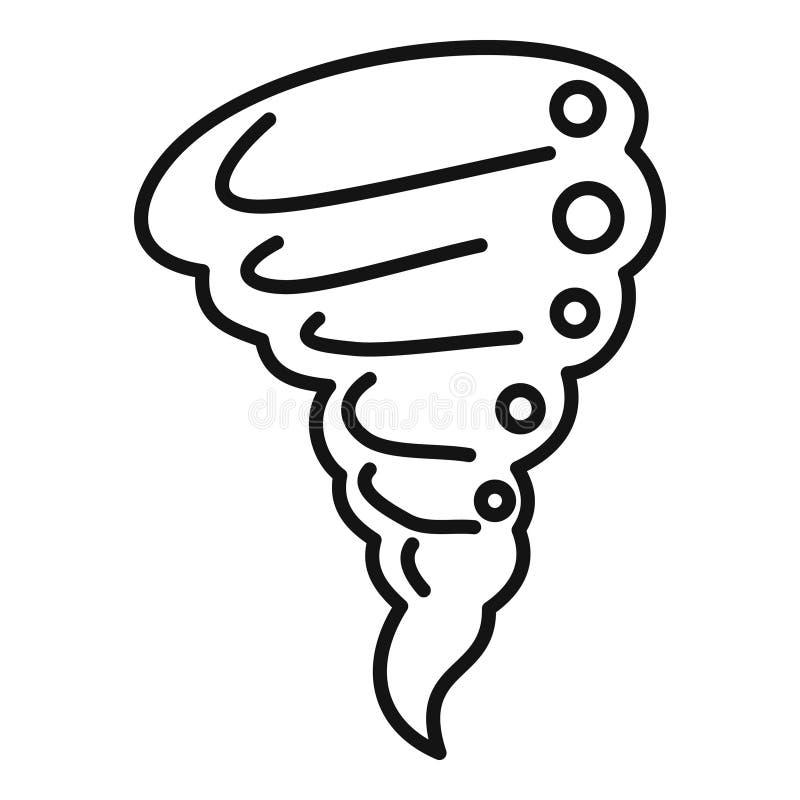 Strong Tornado Rotating and Bringing Destruction with Its Funnel Cloud ...