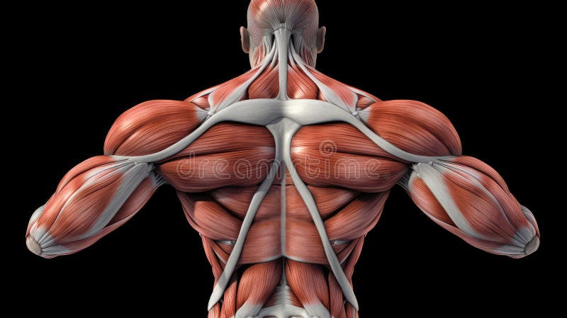 Strong Trapezius Muscles during a Shrug. Generative AI Stock Photo ...